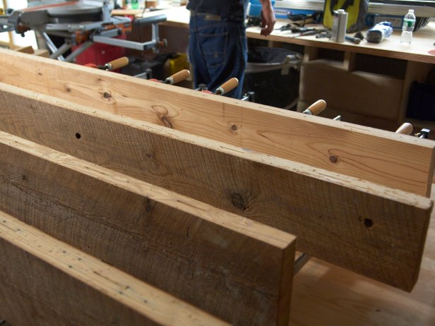 How to Build a Rustic Industrial Office Desk From Reclaimed Wood | HGTV