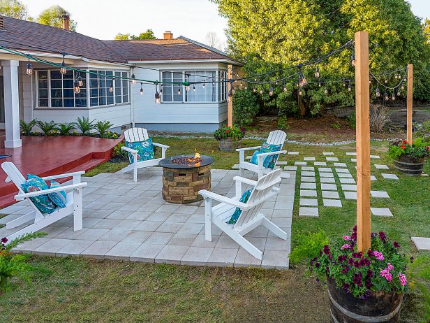 How to Make Planter Posts for String Lights | HGTV