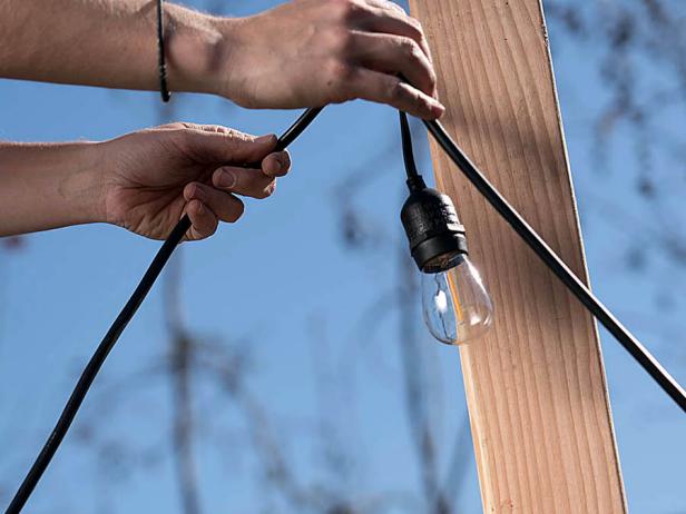 How to Make Planter Posts for String Lights | HGTV