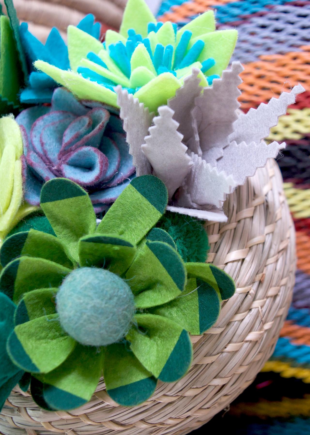 Finally, Plants You Can't Kill - How to Make Felt Succulents | DIY