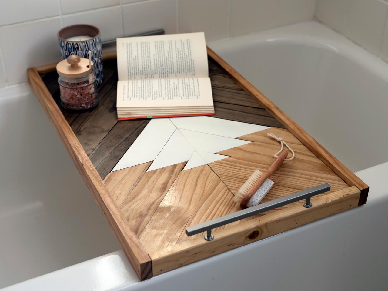 How To Make A Wood Bath Tray That Also Serves As Artwork DIY
